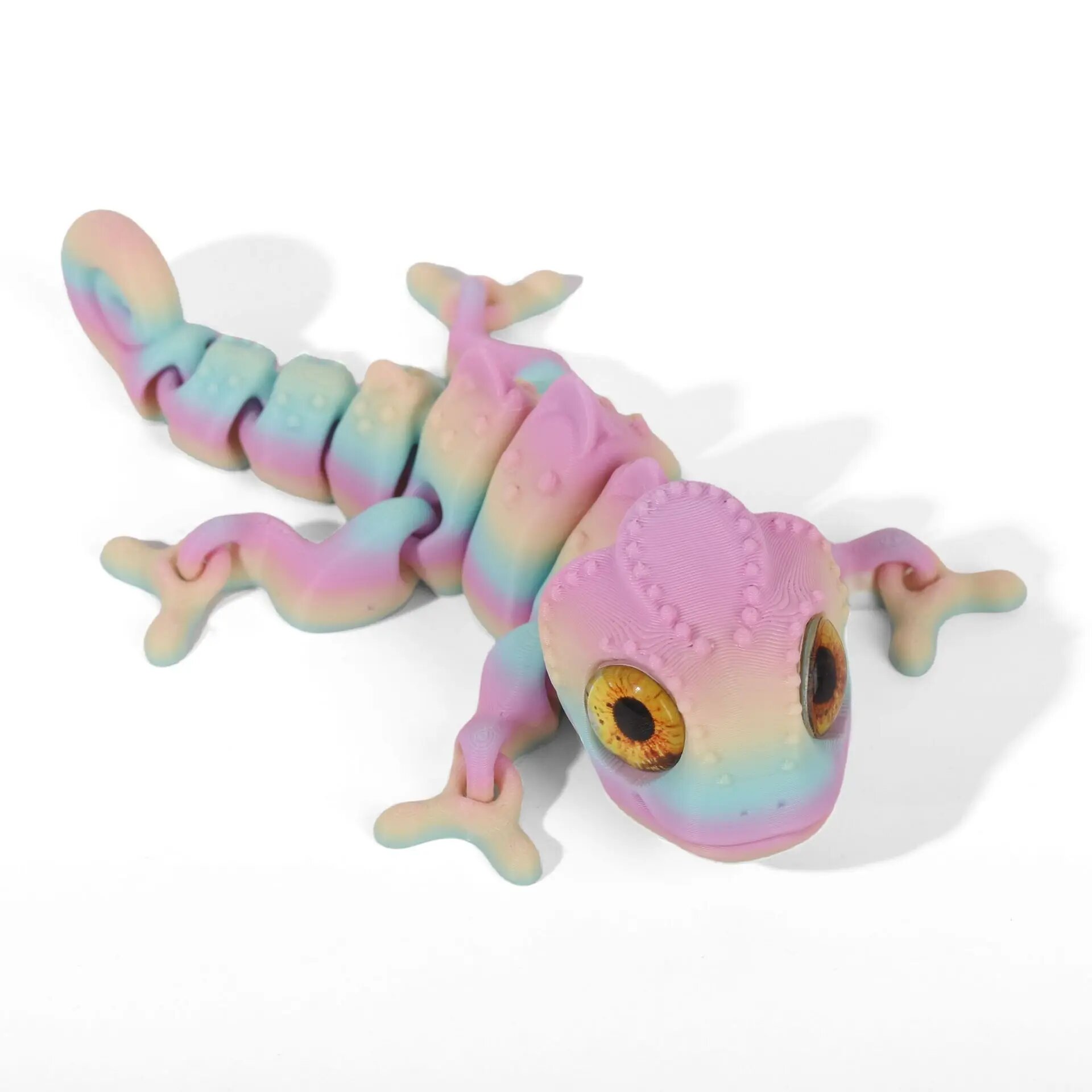 MOONBIFFY Фигурки хамелеонов 10cm, Rainbow 2-Male