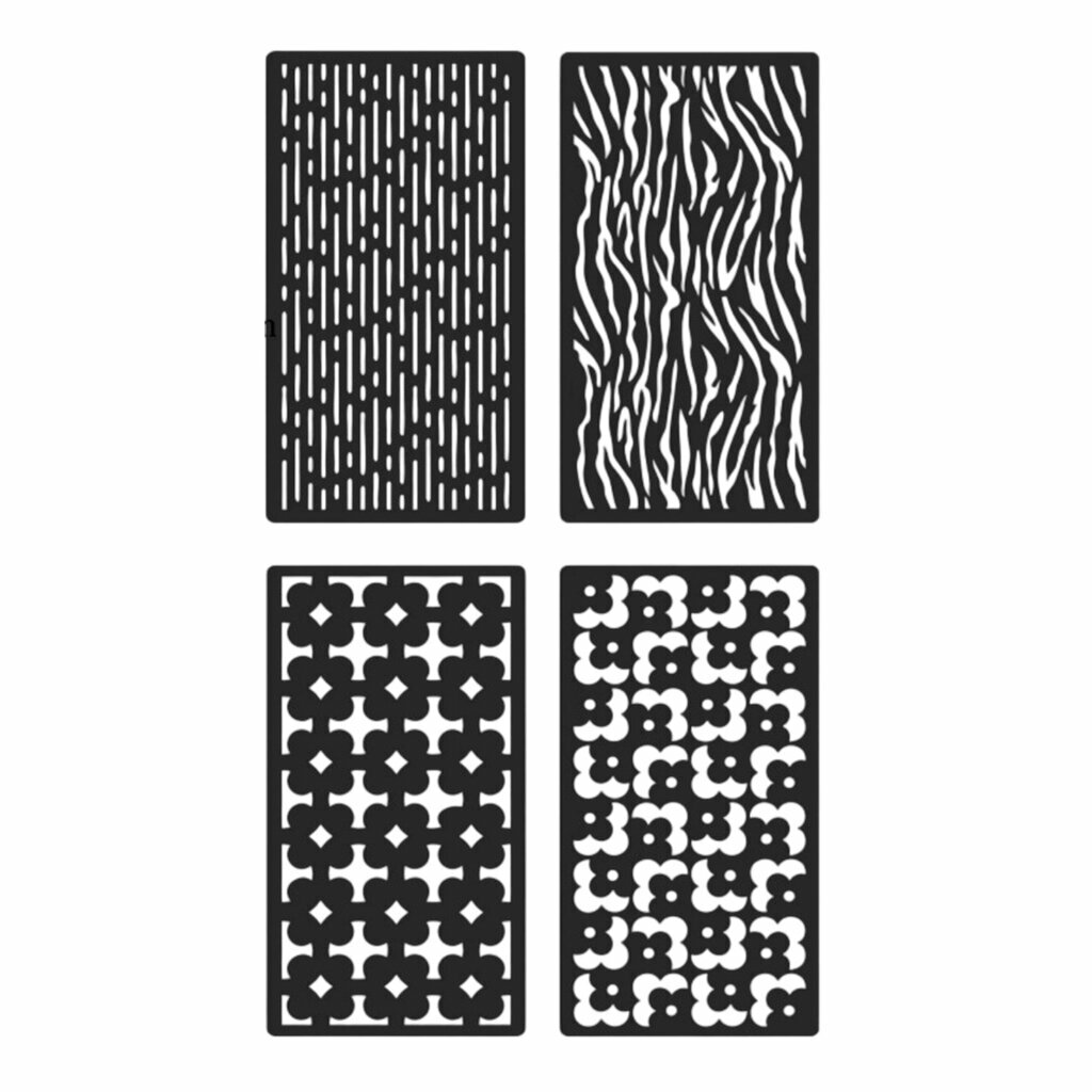 4 Шт Трафареты для Цветов Трафареты Для Растений Выдалбливают Шаблоны для Рисования для Проектов DIY Многоразовый Шаблон для Рисования