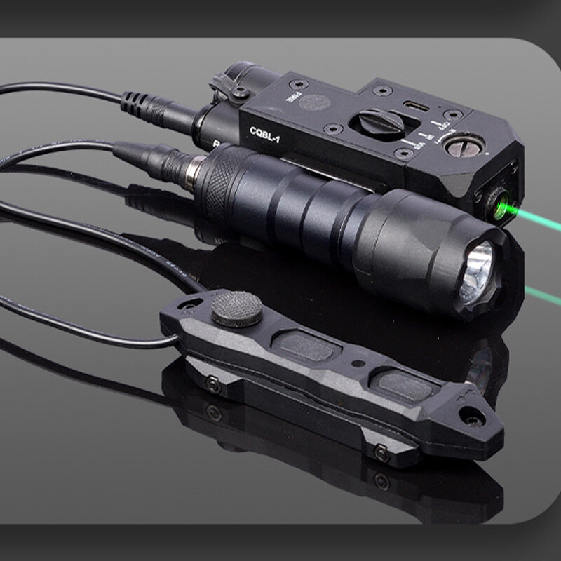 Нейлоновая металлическая CQBL красный лазер зеленая лазерная указка боковая сторона может быть установлена с фонариком