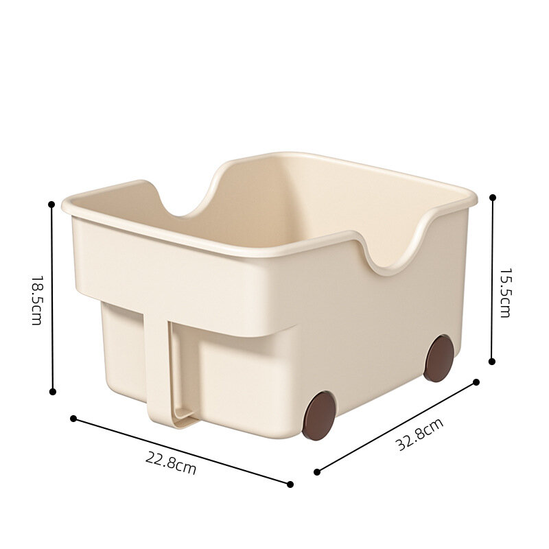 Горячая распродажа2025 Новый контейнер для хранения PP с ручкой и колесами для кухонного шкафа, игрушек, специй и хранения