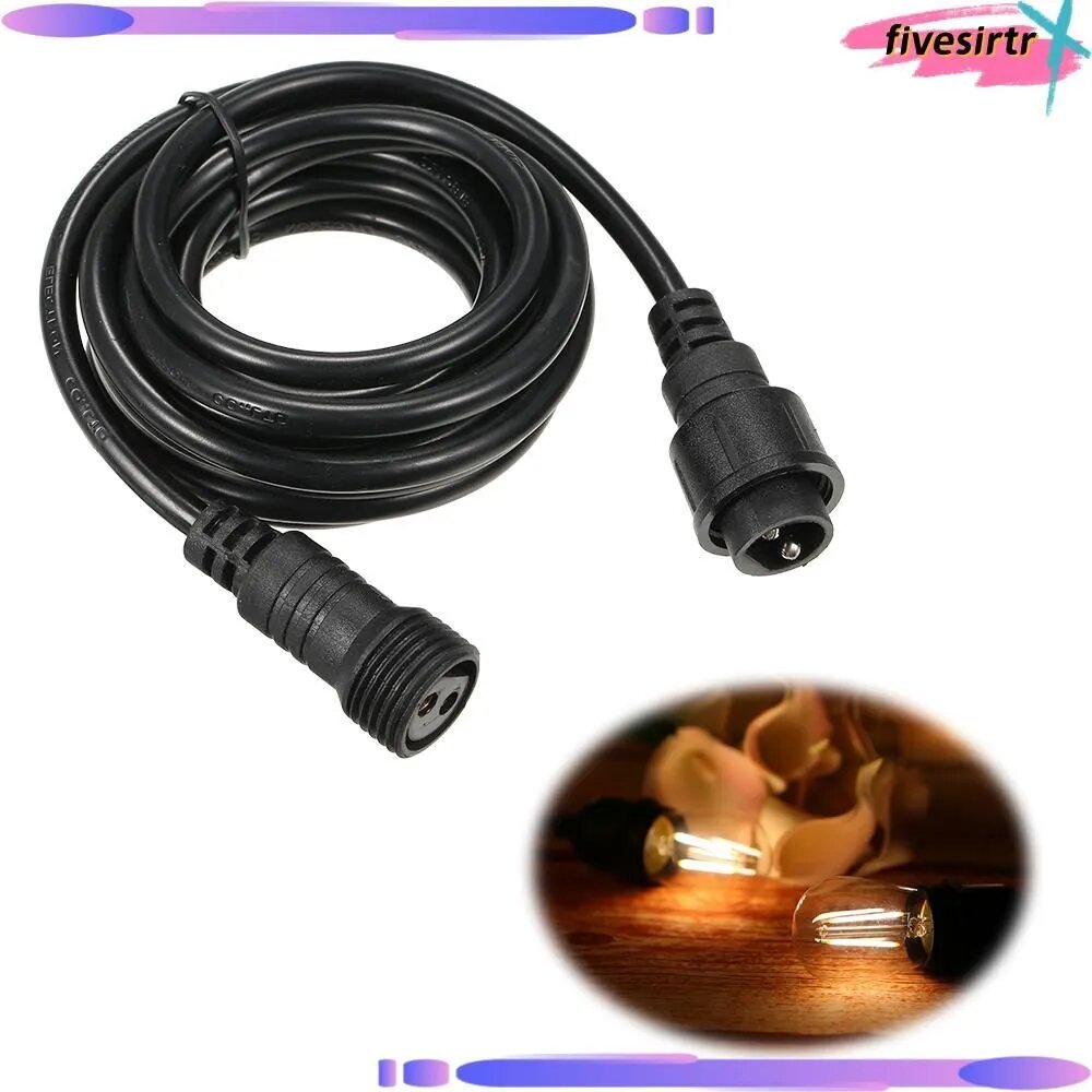 Кабель удлинитель, легкий и водоотталкивающий, для уличных гирлянд