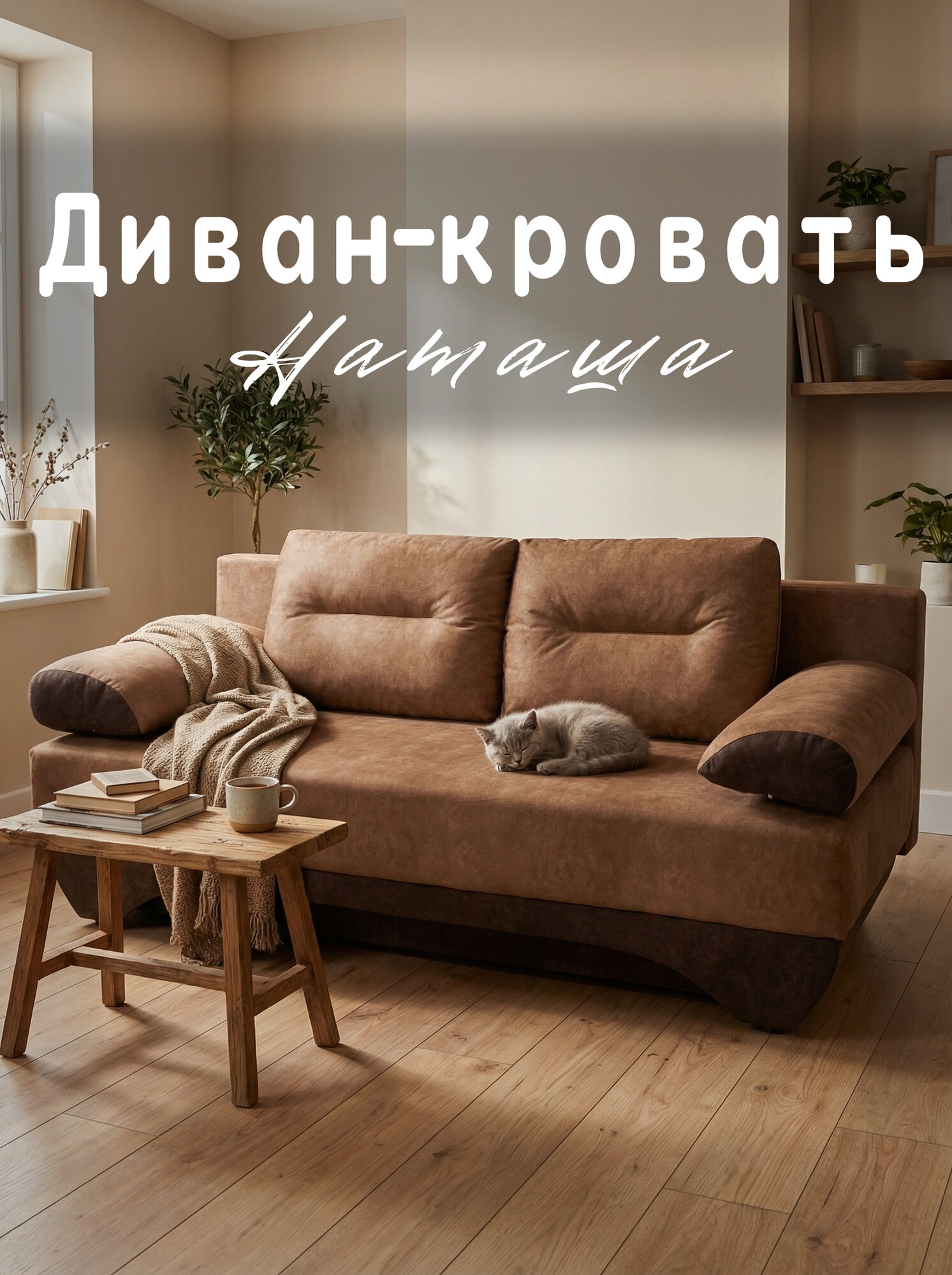 Диван-кровать еврокнижка Наташа БП Люкс 88-89