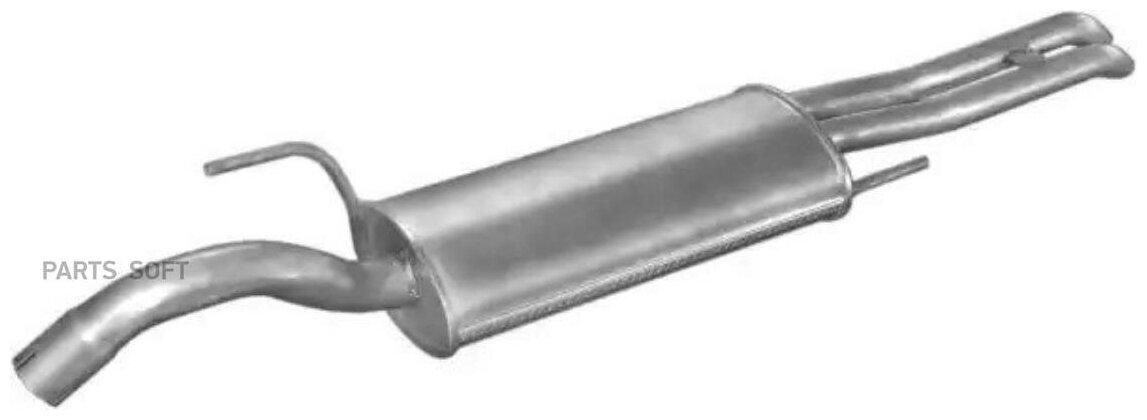 Глушитель задняя часть Polmostrow арт. 30141