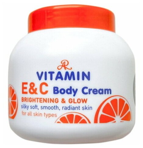 Крем для тела AR увлажняющий с витамином E, C, Body Cream, 200 гр.
