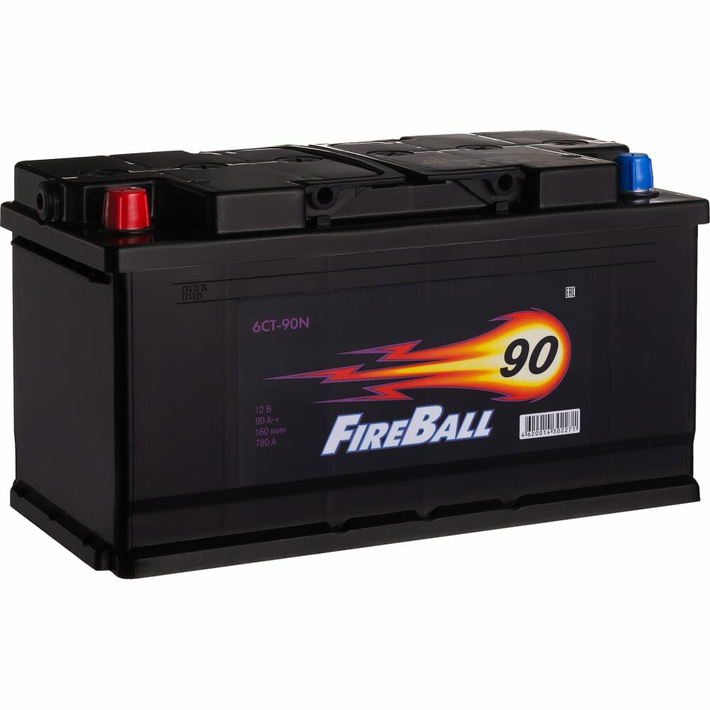 Аккумулятор FIRE BALL 6ст 90 N, 780 А CCA, 590119020 прямая полярность для автомобилей легковых и грузовых