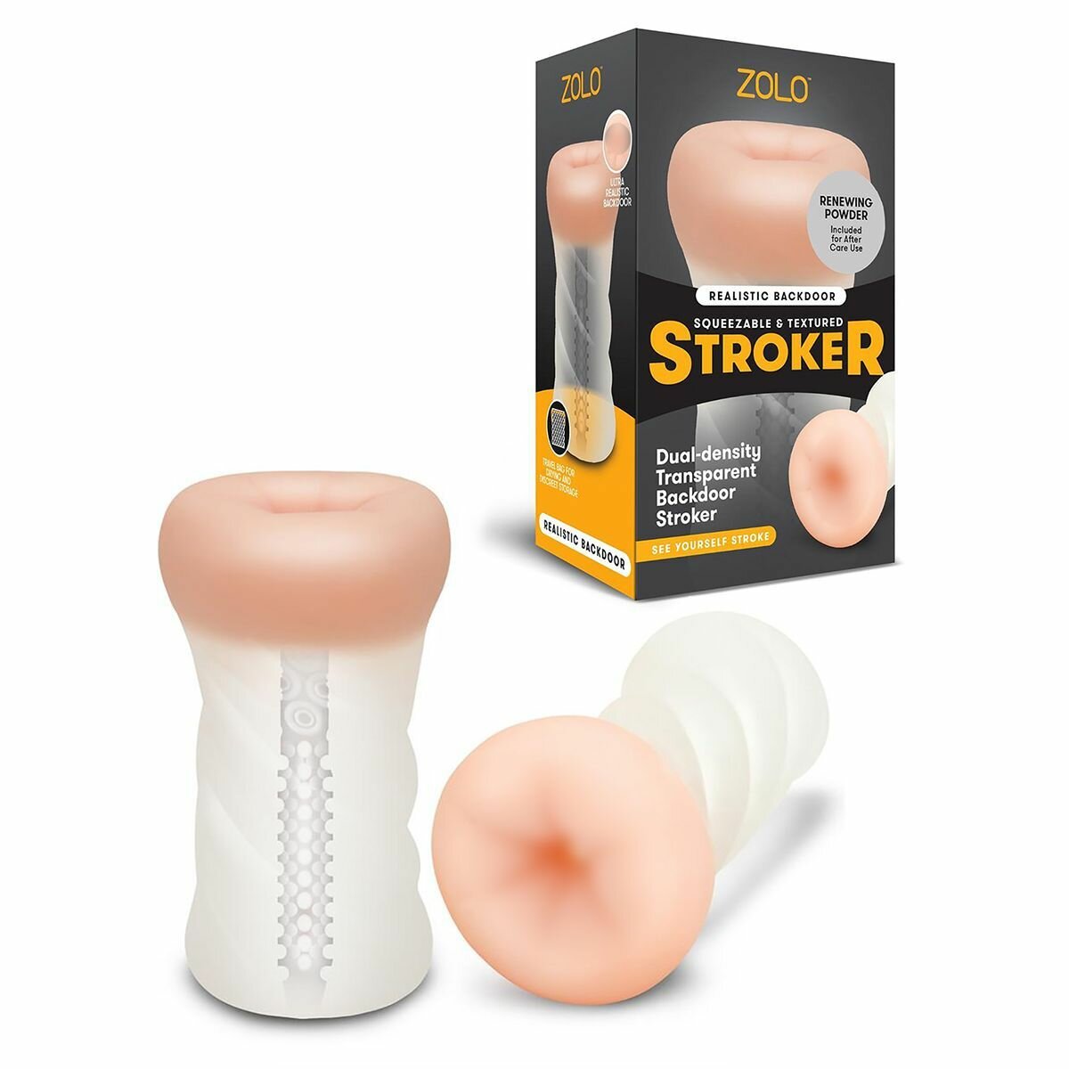 Мужской мастурбатор Zolo BACKDOOR, 13 см