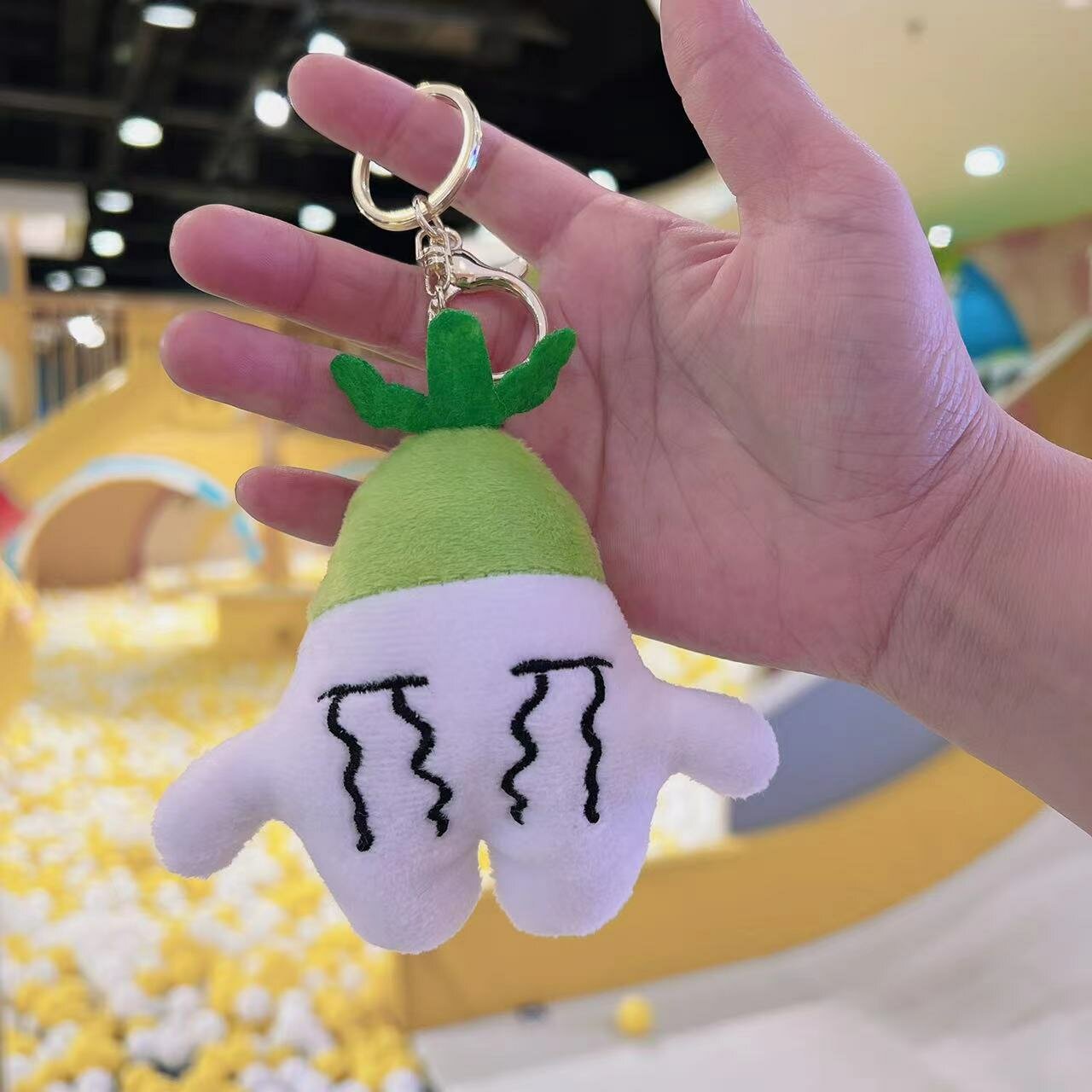 Douyin те же слезы репа брелок плюшевые игрушки фабрика морковь кулон кукла сумка кукла Слезы редька + Золотая