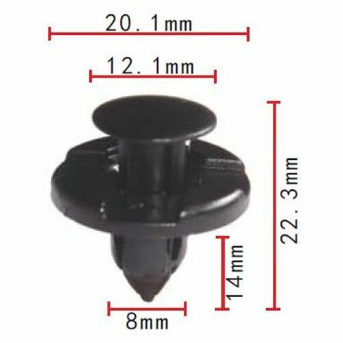 Пистон (клипса) универсальный, MR328954, 0155309321 Autokrep AK777657