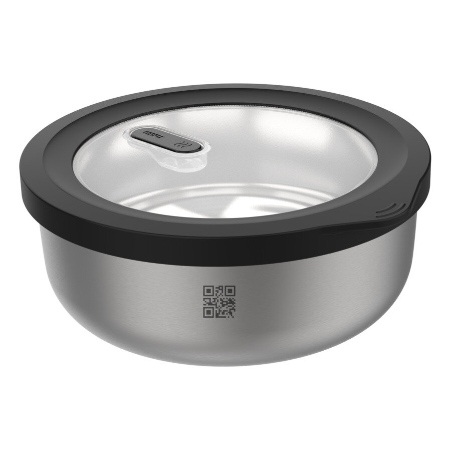 Контейнер для круглый СВЧ Gefu Provido 500 мл, -20°С+300°С, сталь нержавеющая