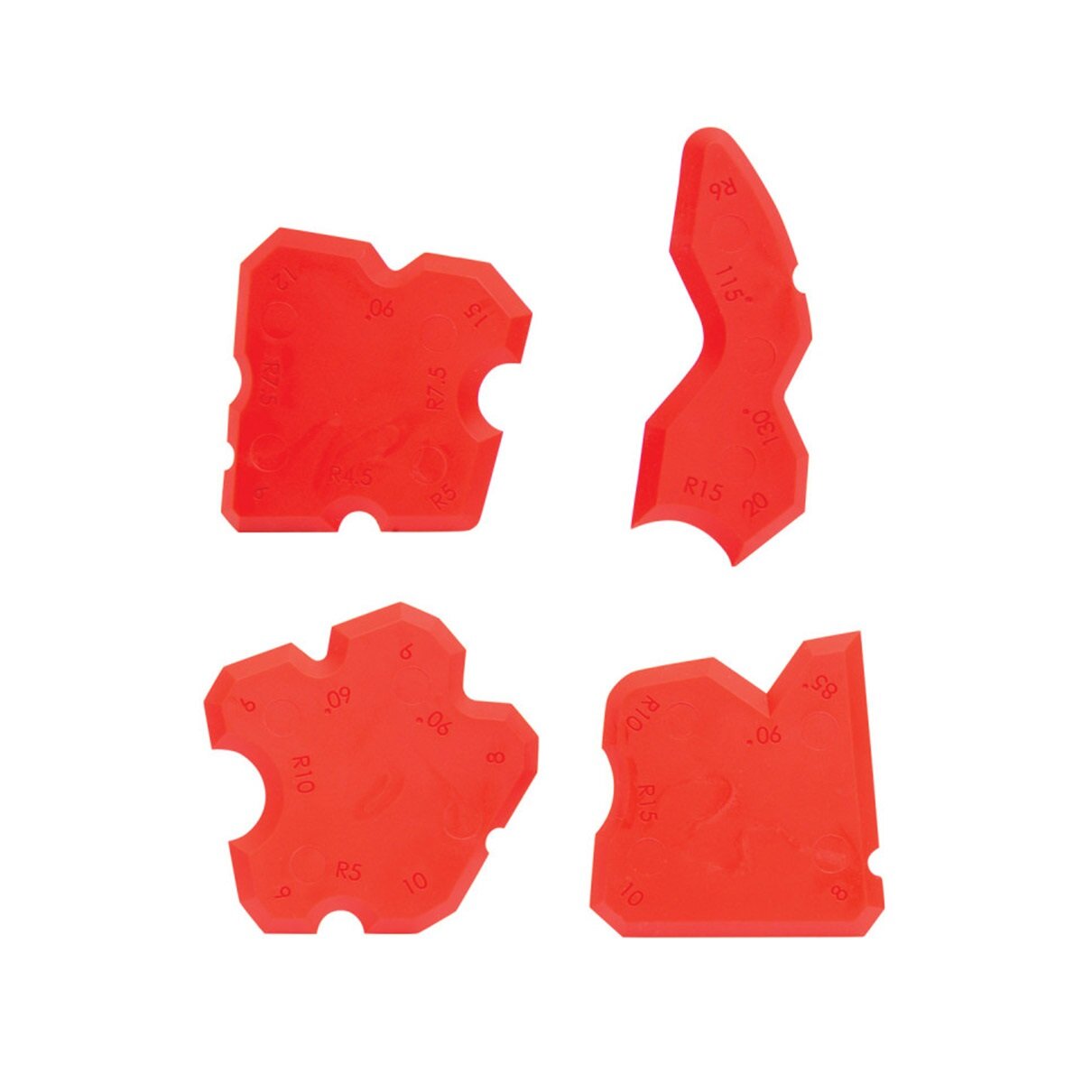 Шпатели силиконовые набор 4 ШТ. (1/100) "BEOROL"