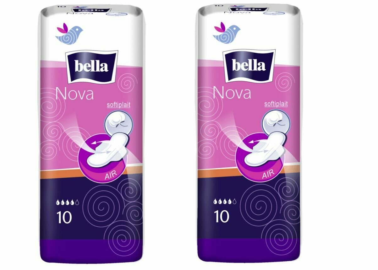 BELLA Прокладки гигиенические "NOVA",10 шт, 2 упаковки