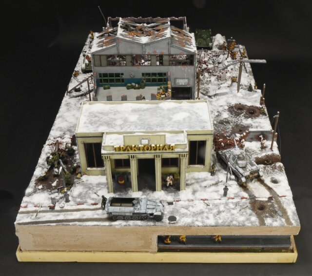 6193 Italeri Диорама Сталинградская битва, тракторный завод 1942 г 1/72
