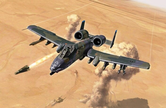 1376 Italeri Самолет A-10 A/C Thunderbolt II 1/72