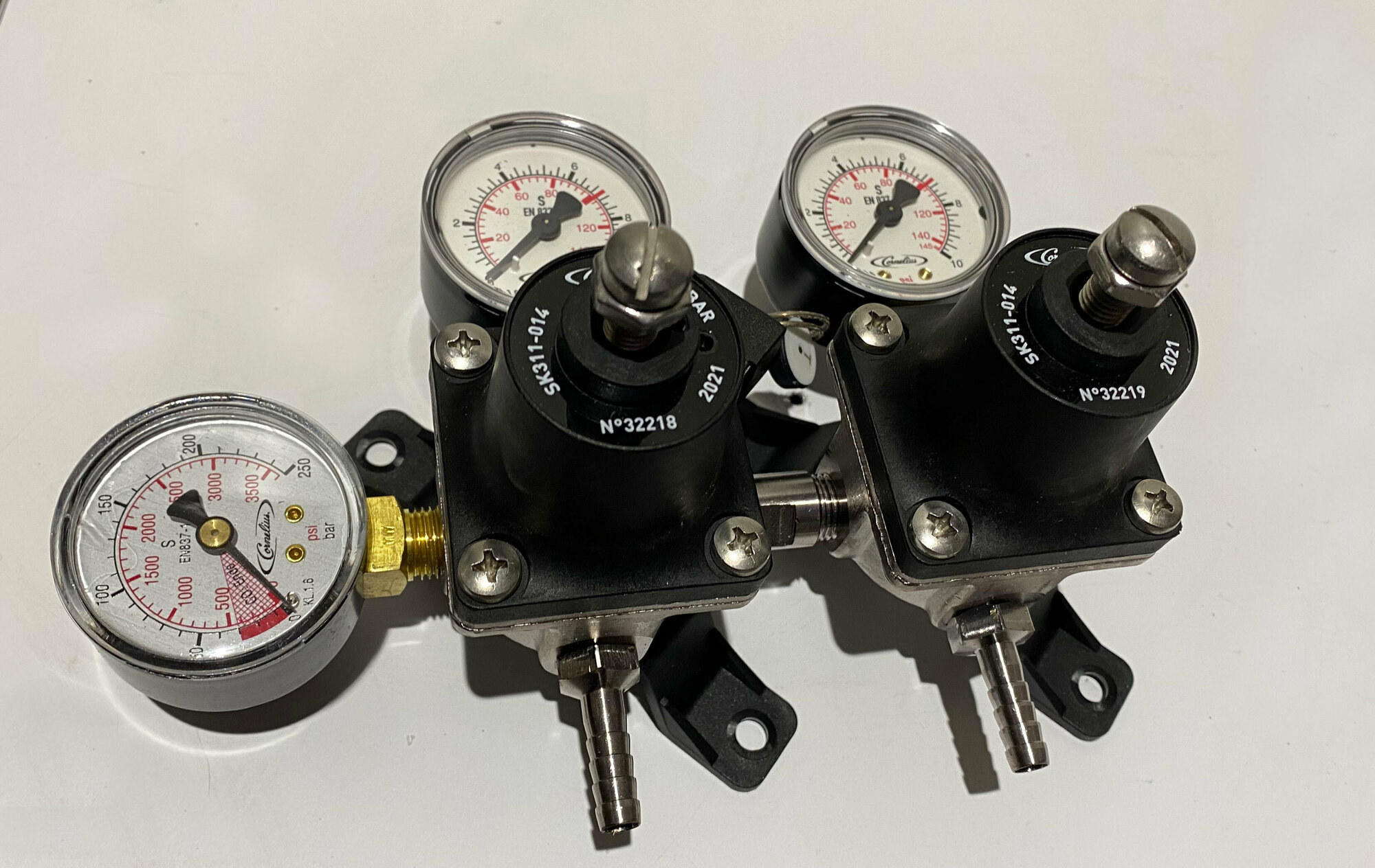 Редуктор углекислотный Cornelius на 1 выход, 2 давления, без отсекателей