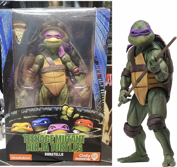 Фигурка Черепашки-ниндзя НECA 1990 года, Бэтмен, PVC Turtle Purple