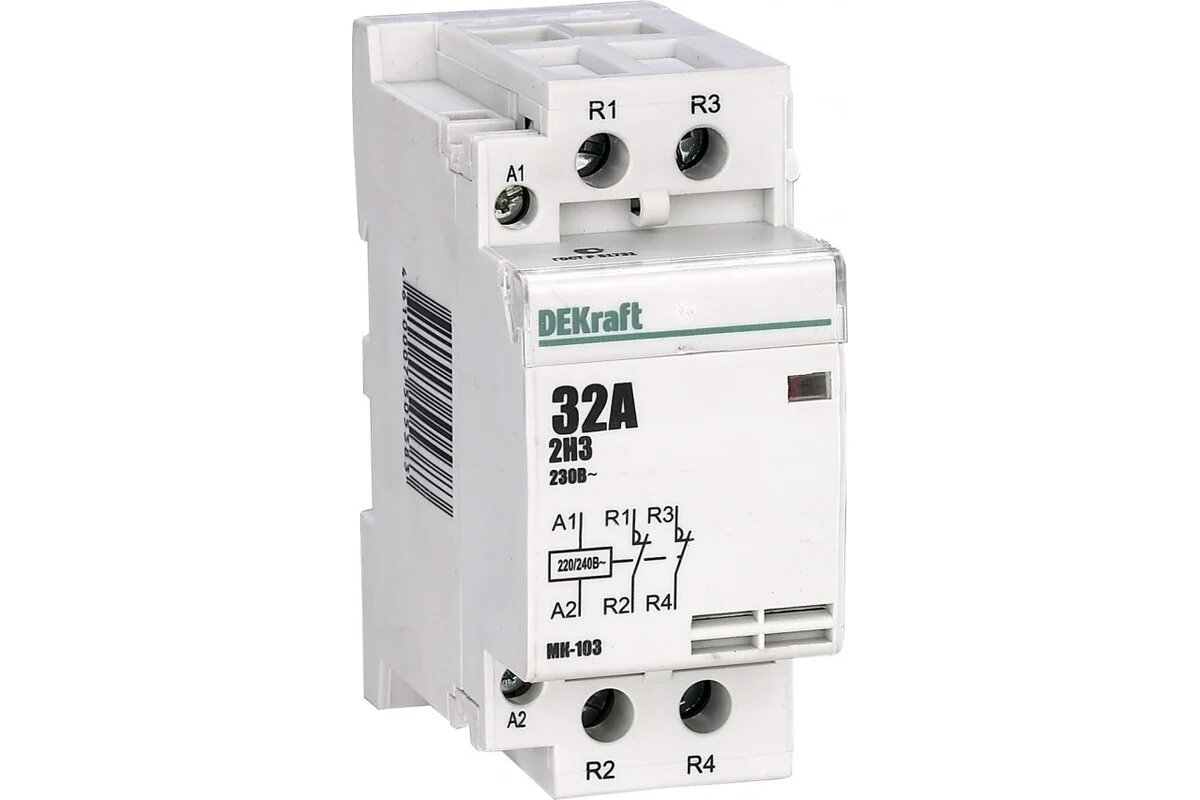 Dekraft Модульный контактор MK103-040A-230B-11 18079DEK 230В 50Гц DIN-рейка
