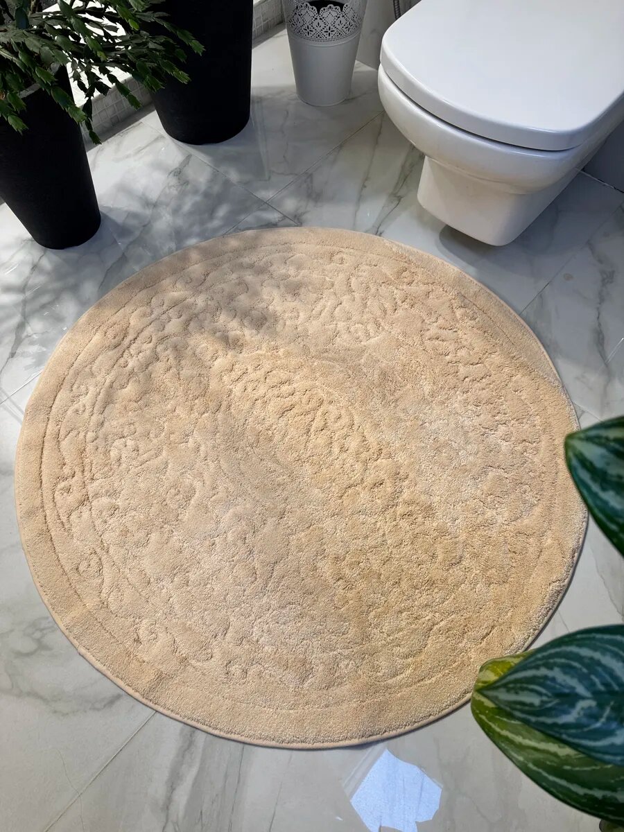 Коврик Natali's Carpets, для ванной, Турция, круглый, 100x100см