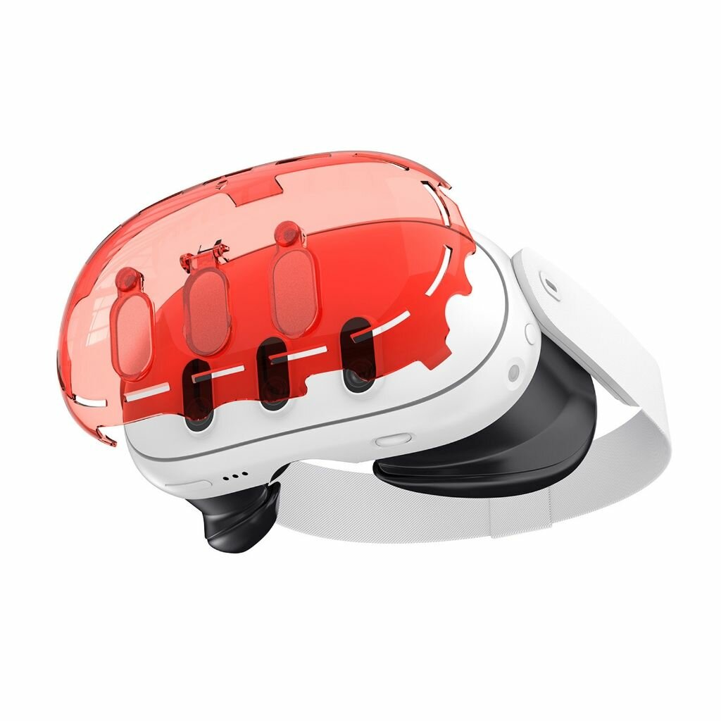 VR-аксессуар, Прозрачный защитный чехол для очков Oculus quest 3VR-Прозрачный оранжевый