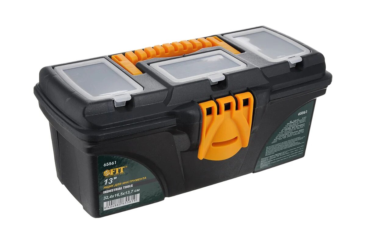 FIT РОС Ящик для инструмента пластиковый 13", 32,4x16,5x13,7 см 65561
