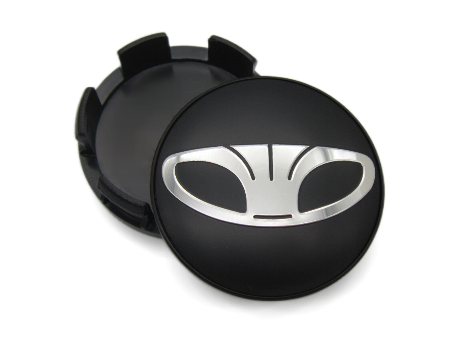 Колпачок, заглушка для литого диска СКАД Дэу черный, 56/51/12 мм, 1 шт.
