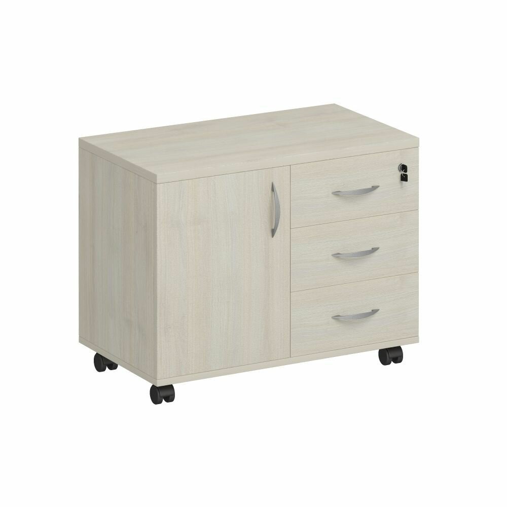 Тумба под оргтехнику Юнитекс 79,6х45х62 дуб шамони