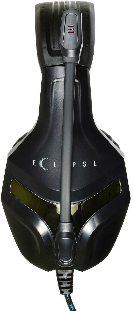 Наушники с микрофоном Оклик HS-L370G ECLIPSE черный 2м мониторные оголовье (1090730)