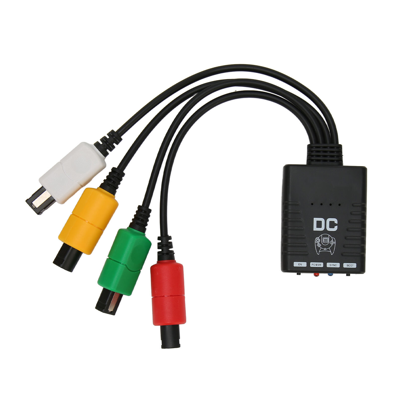 Беспроводной адаптер контроллера 4 плеера Bluetooth Controller Controller Conturter для консоли SEGA DC для PS5 для 8BTDO для Wii