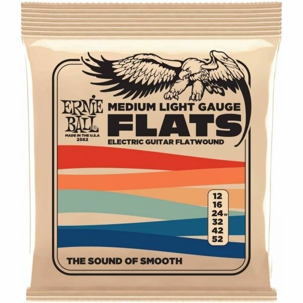 Струны для электрогитары 12-52 Ernie Ball 2582 Flatwound