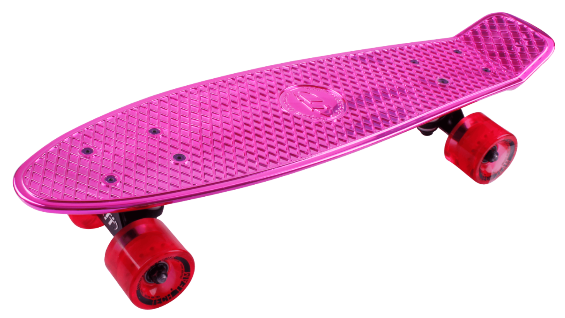 Круизёр-пениборд Tech Team "Metallic 22", 56х15см, Abec 7 - Pink