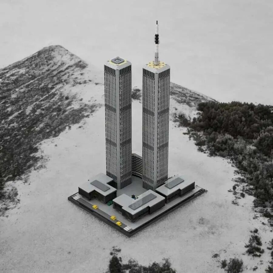 Модульные строительные блоки World Trade Center 4850 деталей