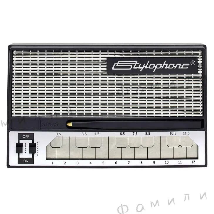 Синтезатор Stylophone Электронный синтезатор черный 20 клавиш компактные размеры — фото 1