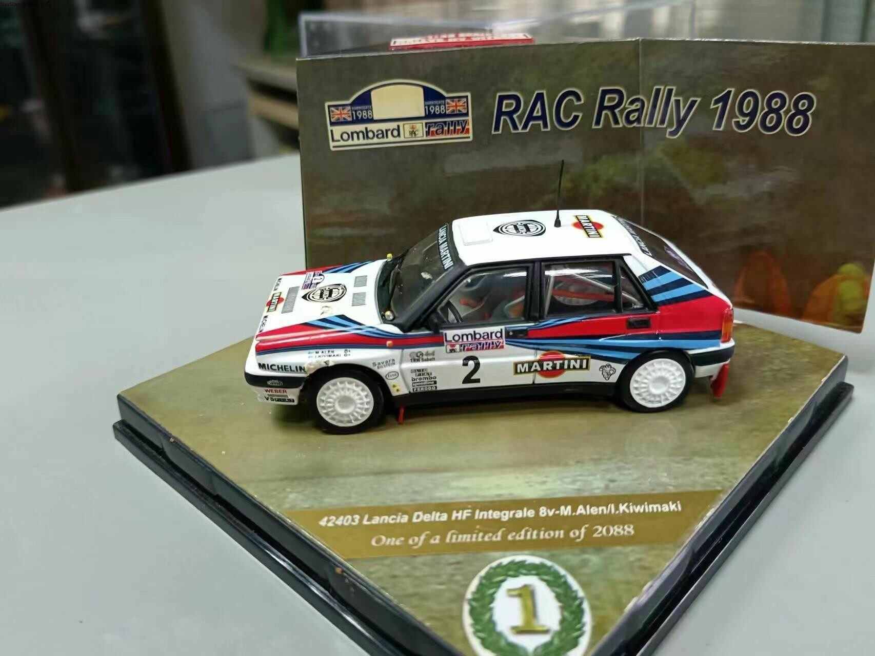 VITESSE Модель автомобиля из литого под давлением сплава в масштабе 1:43 Lancia Delta Rally Car