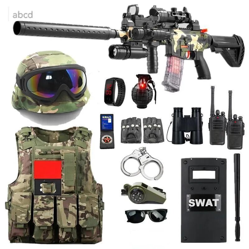 Аксессуары для игрушечного оружия SWAT Тактическое снаряжение Детский костюм для косплея