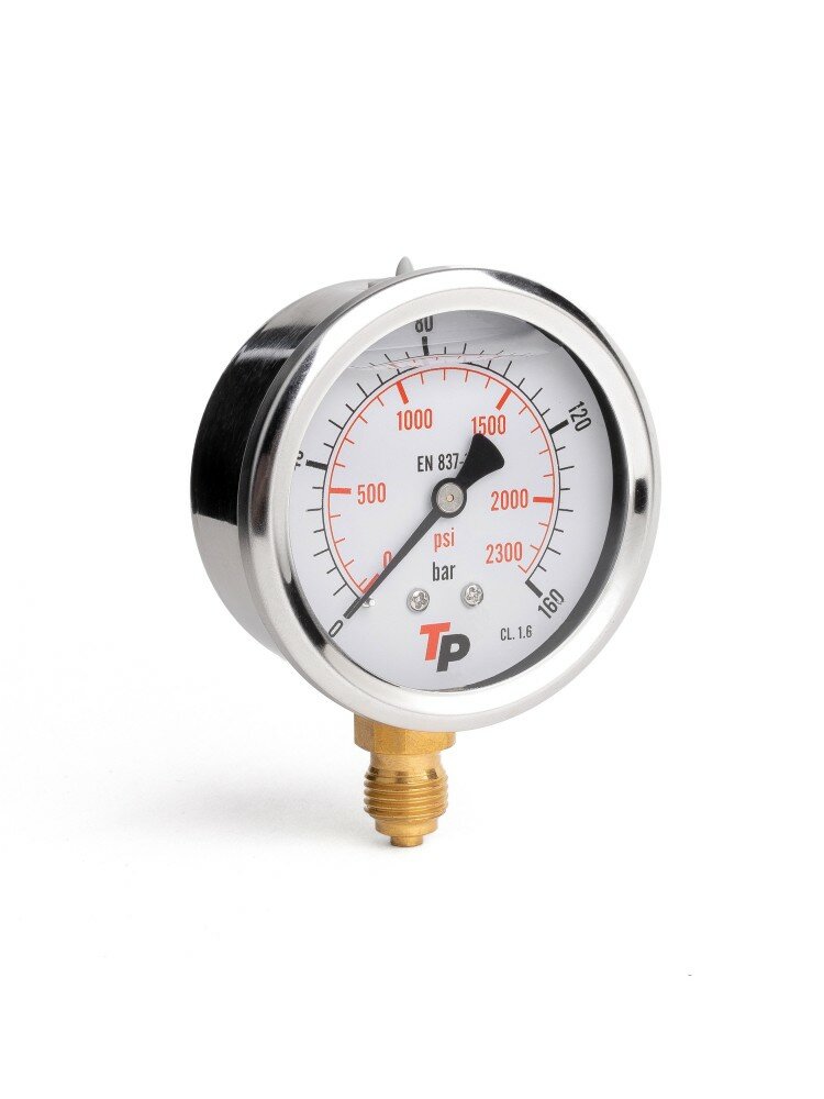 Манометр гидравлический виброустойчивый радиальный D63 мм 0-160 bar 1/4BSP TP