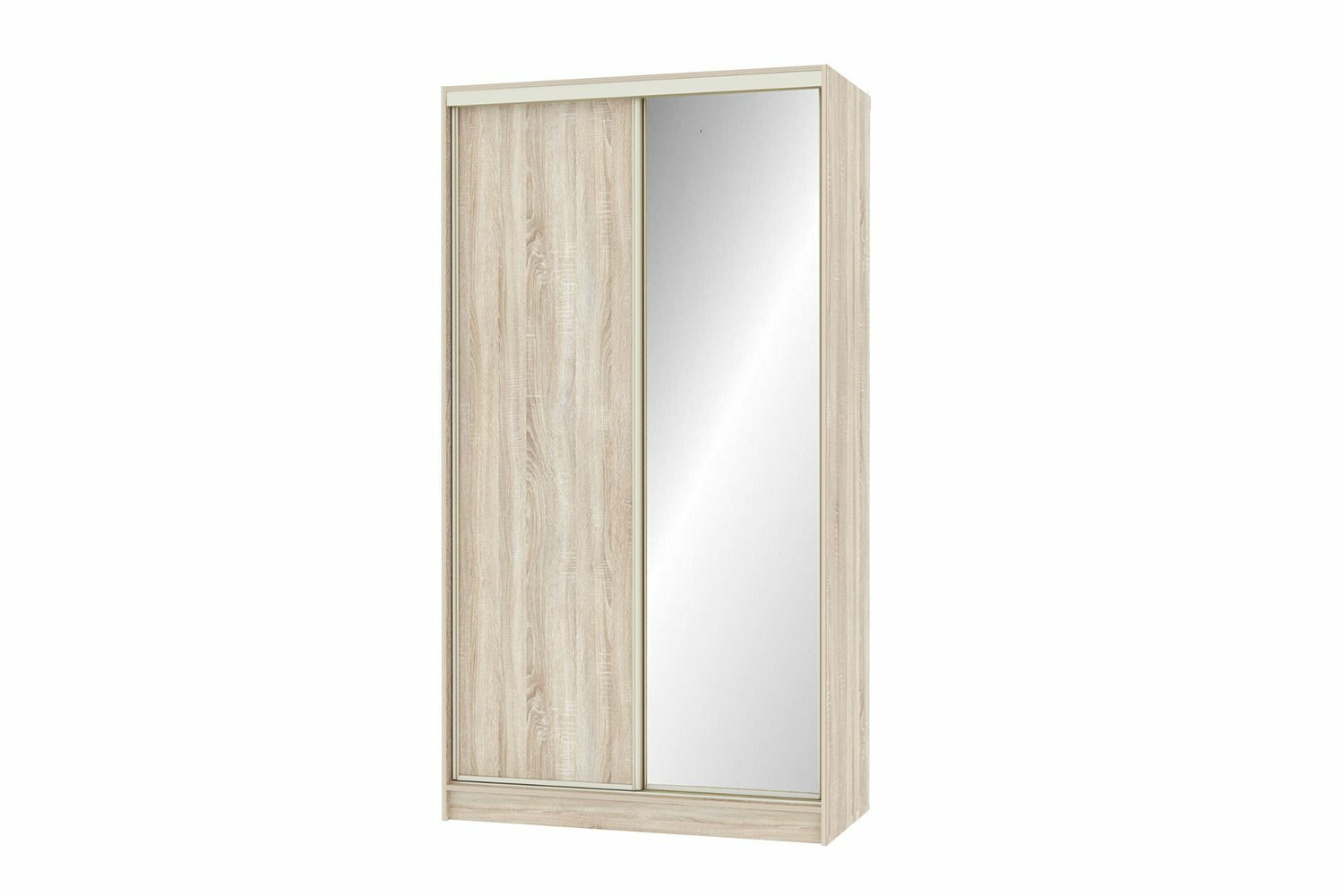 Шкаф-купе Hoff Home, 123,2х229,5х59,5 см, с зеркалом, для одежды, цвет дуб сонома