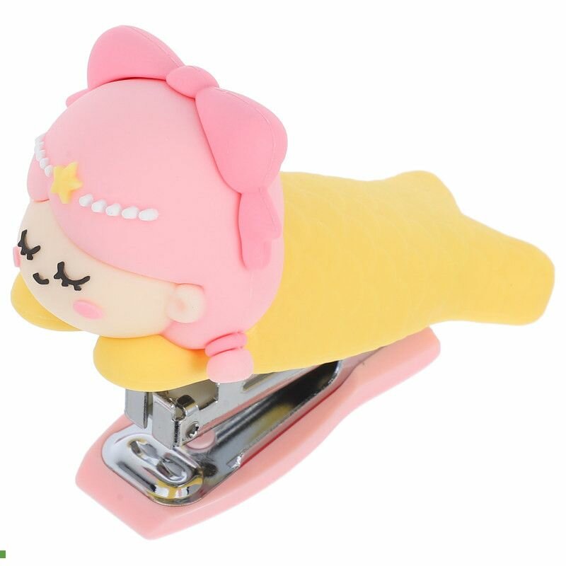 Симпатичный мини-портативный степлер для студентов, мультяшный, очаровательный, маленький ручной степлер для домашнего офиса и классной комнаты