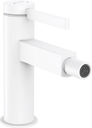 Смеситель Hansgrohe Finoris 76200700 для биде, с донным клапаном, белый матовый