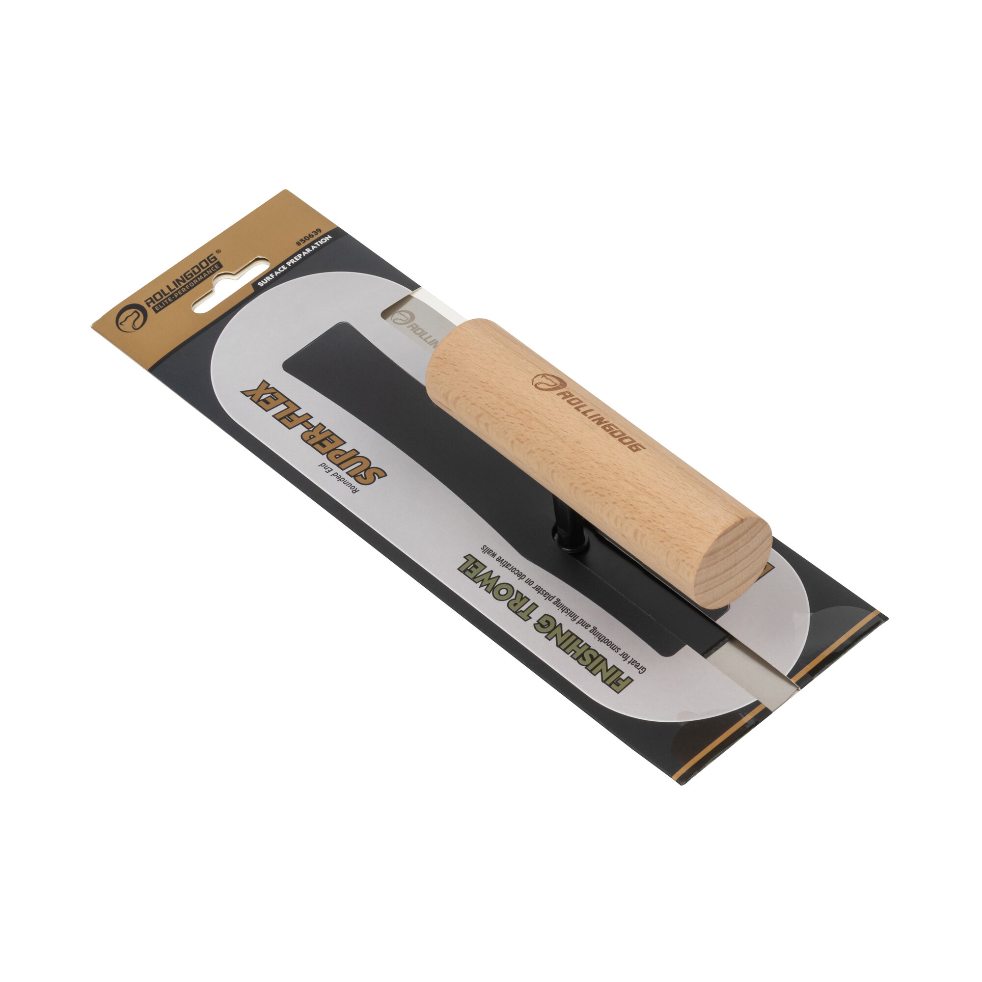 Венецианская кельма Rollingdog SUPER-FLEX 240*78мм, овальная, арт.50639