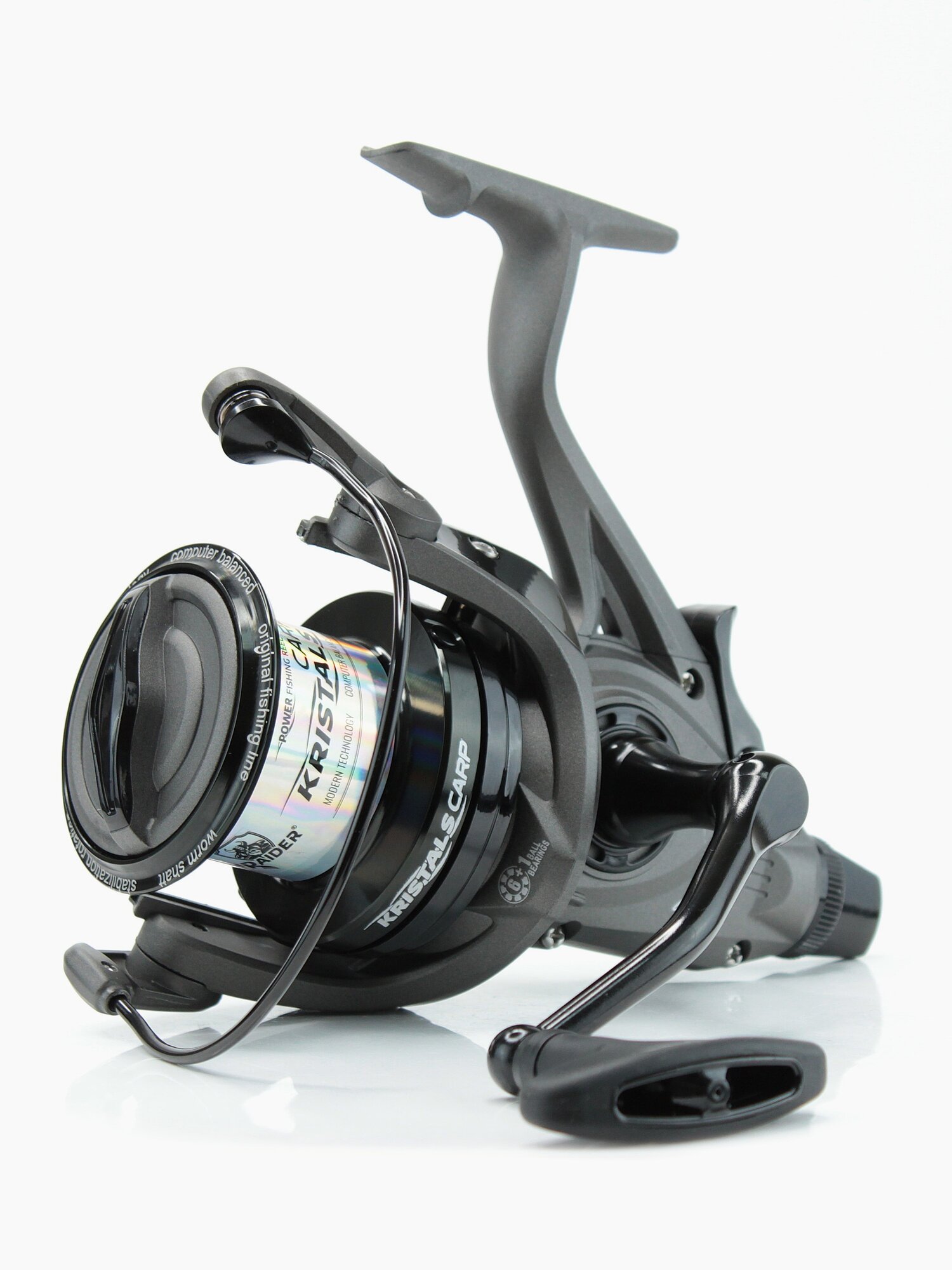 Катушка рыболовная RAIDER KRISTALS CARP FR8500 с байтраннером 6+1подш.(4,9:1)