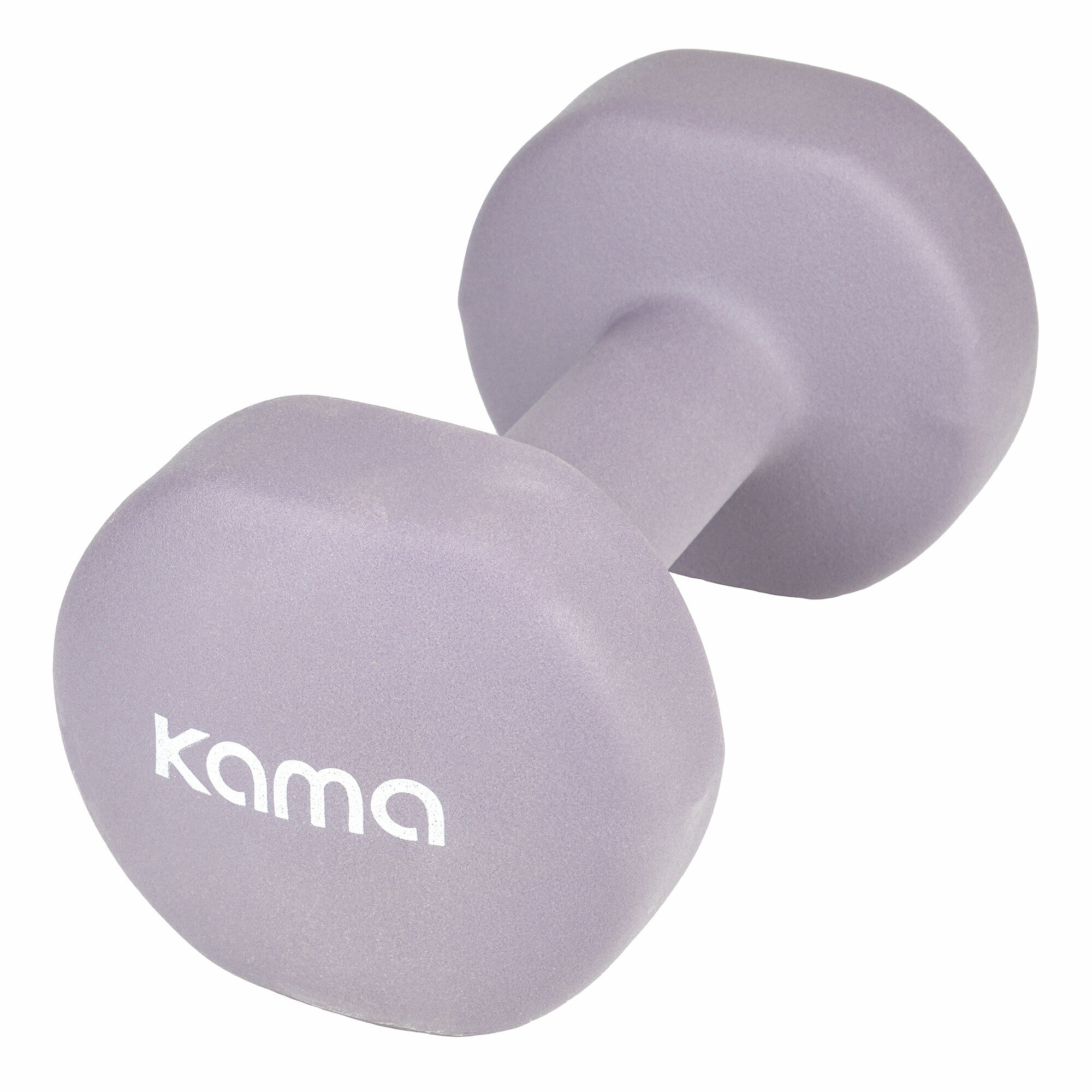 Гантели Kama, гексагональные, с неопреновым покрытием, 10 кг, сиреневые, 2 шт — фото 1