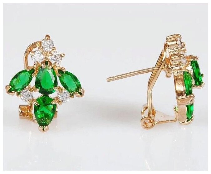 Серьги, фианит