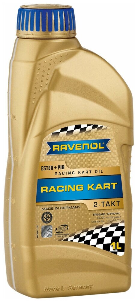 Моторное масло для 2-Такт картов RAVENOL Racing Kart 2T(1л) new