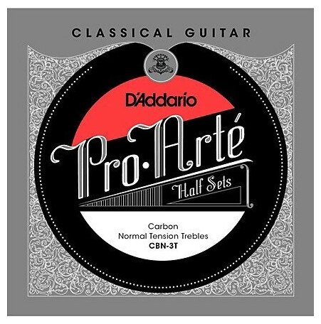 Одиночная струна для классической гитары D'Addario Pro-Arte CBN-3T, 3 струны 24-33