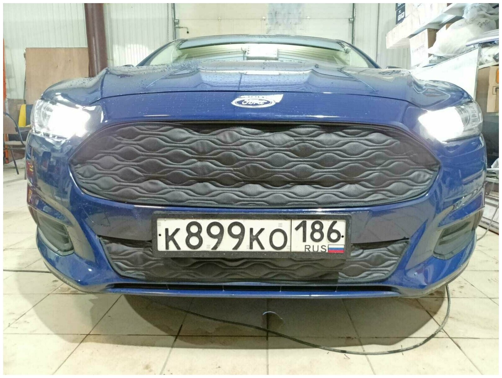 Утеплитель радиатора и бампера для Ford Mondeo 5 (2014-2019) Форд Мондео