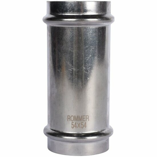 Муфта Rommer надвижная ВПр, 54, из нержавеющей стали прессовой