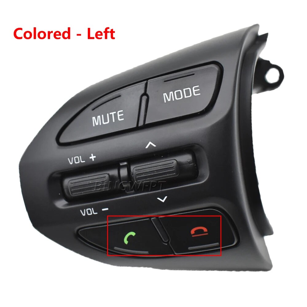BINGWFPT кнопки на руле, переключатель громкости телефона, правый пульт дистанционного управления круиз-контролем для Kia RIO K2 Picanto 2017 2018 Color-Left