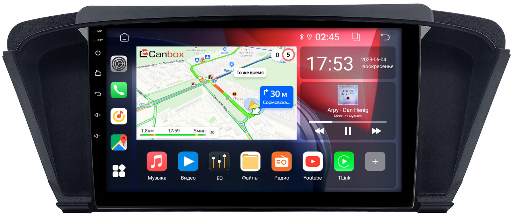 Штатная магнитола Honda Odyssey 4 2008-2013 Canbox RS9-0191 1.5/32 Android 10 (IPS, DSP, CarPlay)