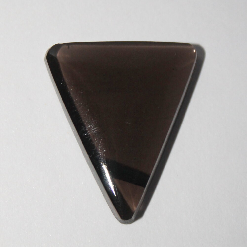 Обсидиан кабошон, натуральный камень, 24х20х3 мм, Армения, "True Stones"