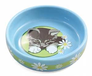Миска для кошек triol Котенок керамическая 12см*3см 200мл св05