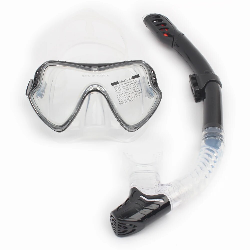 Маска для снорклинга JSJM, Clear Gray, Белый
